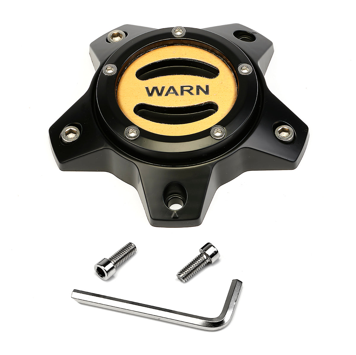 REPLACEMENT WHEEL CENTER CAP - BLACK/GOLD 5 LUG – Xtreme 4WD