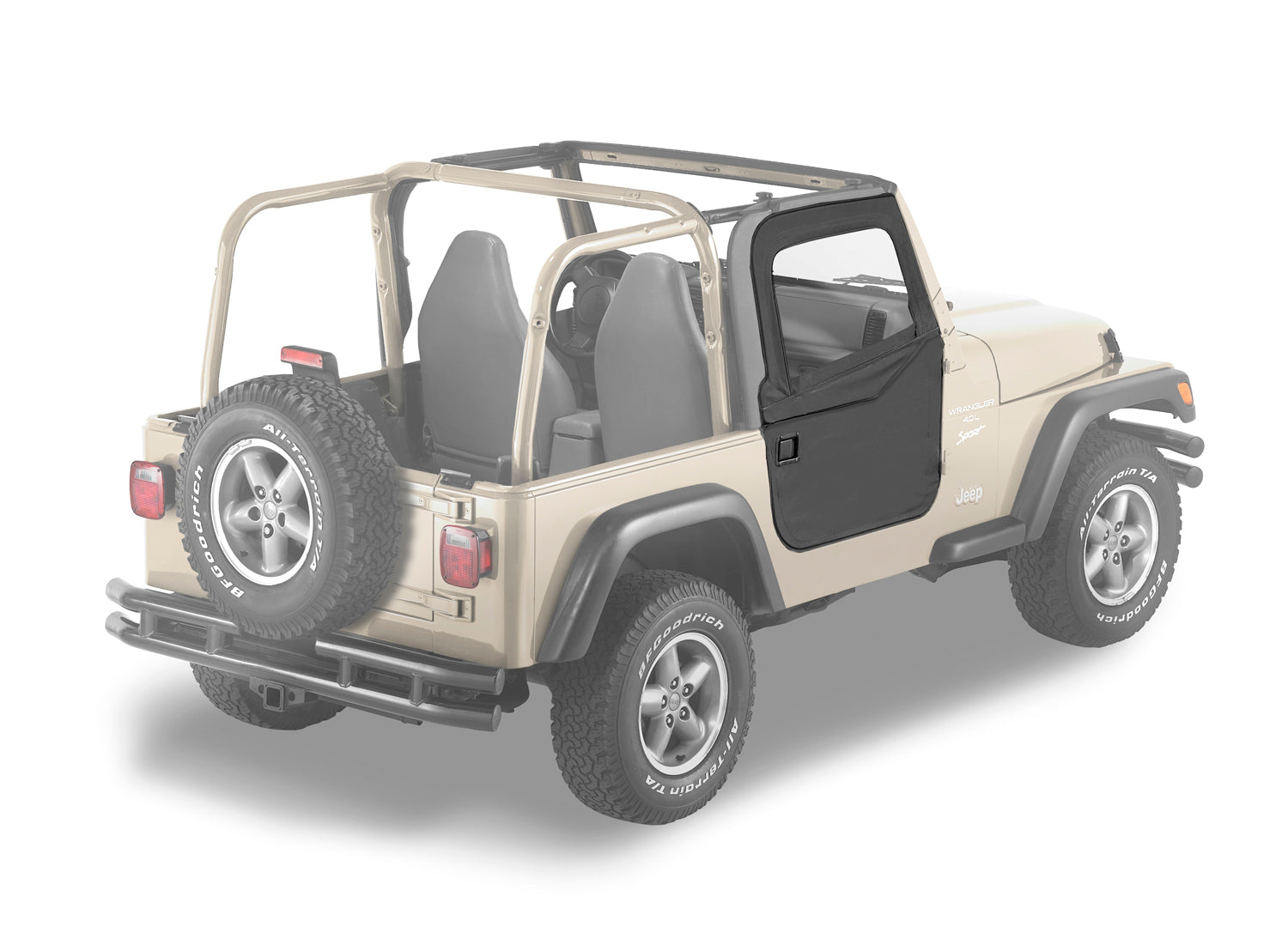 Full 2-Piece Fabric Doors – Xtreme 4WD