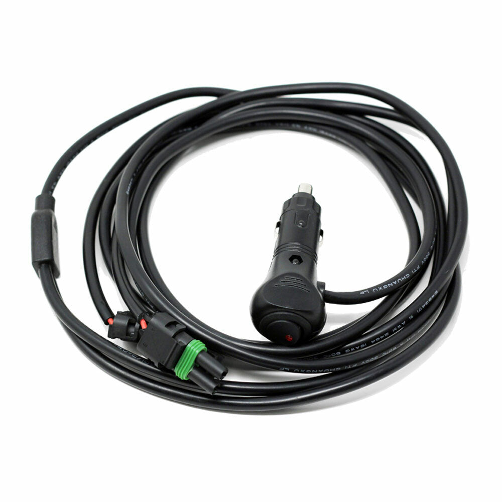 10 Foot Wire Harness w/12v Cigarette Plug-2 Light Max 85 Watts Baja De ...