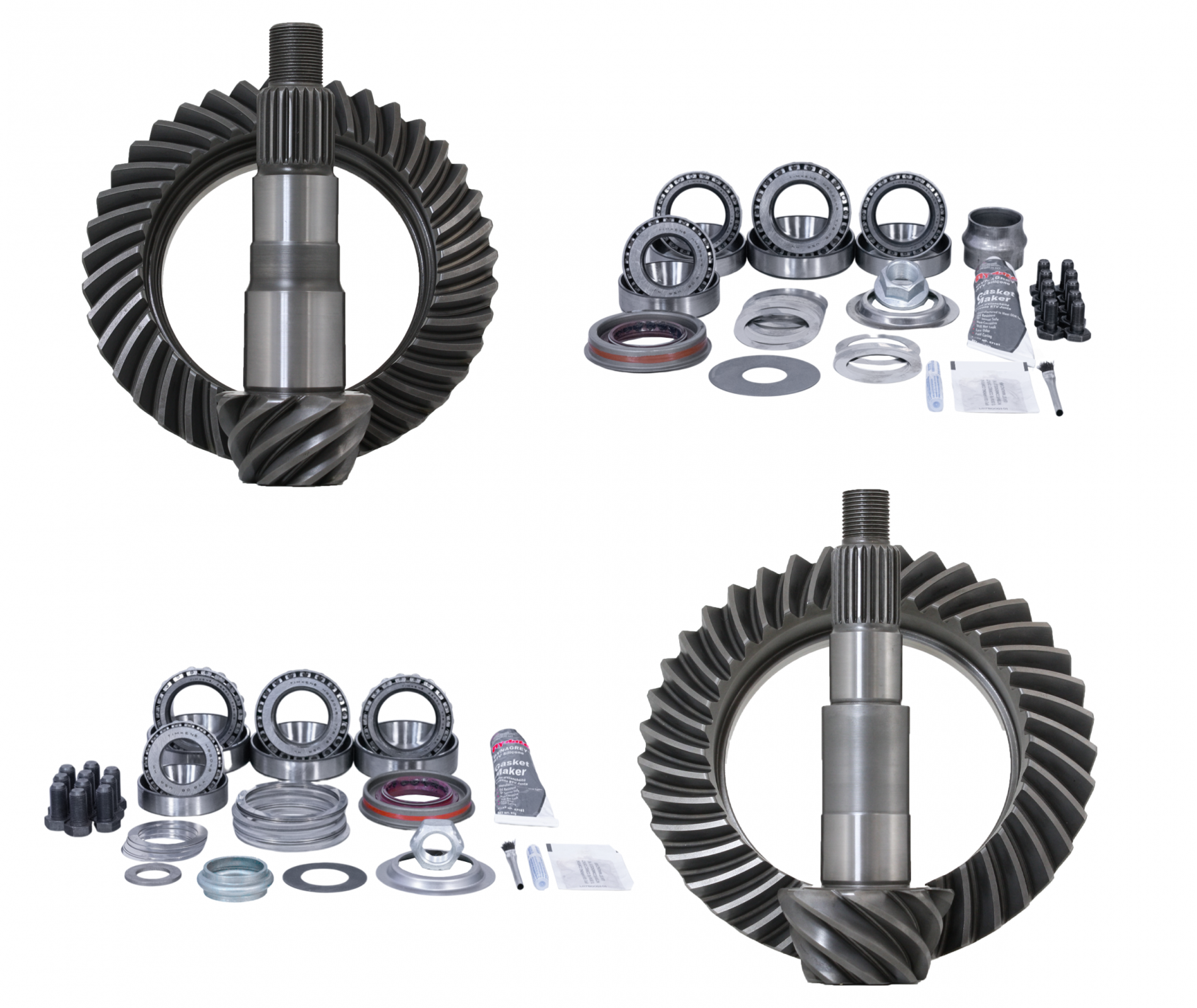 JK Non-Rubicon 4.88 Ratio Gear Package (D44-D30) with Timken Bearings ...